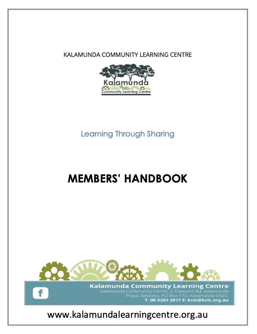 Members' Handbook - Kalamunda Community Learning Centre